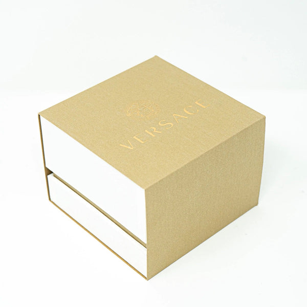 Versace Ladies Watch Greca Logo Gold Black VEVH00820 - Seven Rocks